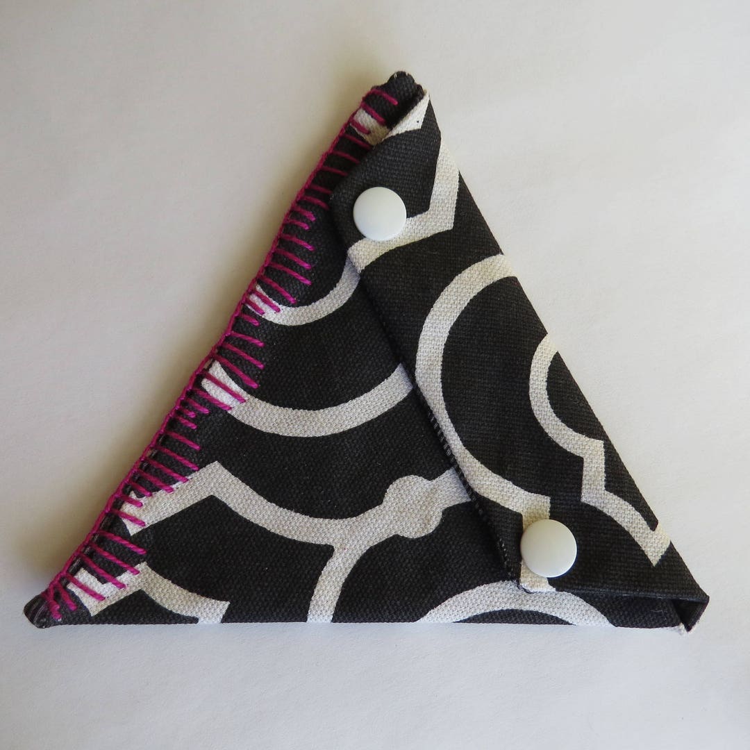 Equilateral Triangle Snap Pouch for Tiny Things - Etsy