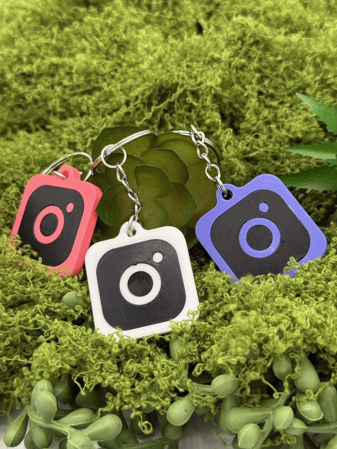 Custom NFC Instagram Keychain - 3D Printed Social Media Tag for ...