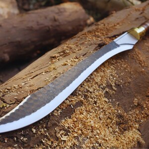 30" SCIMITAR SWORD Long Blade Hand Forged | Leaf Spring of Truck ...