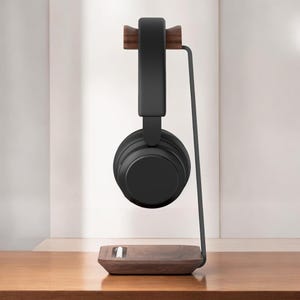 Wooden Headphone Stand, Handcrafted With Pen/phone Holder, Ideal ...