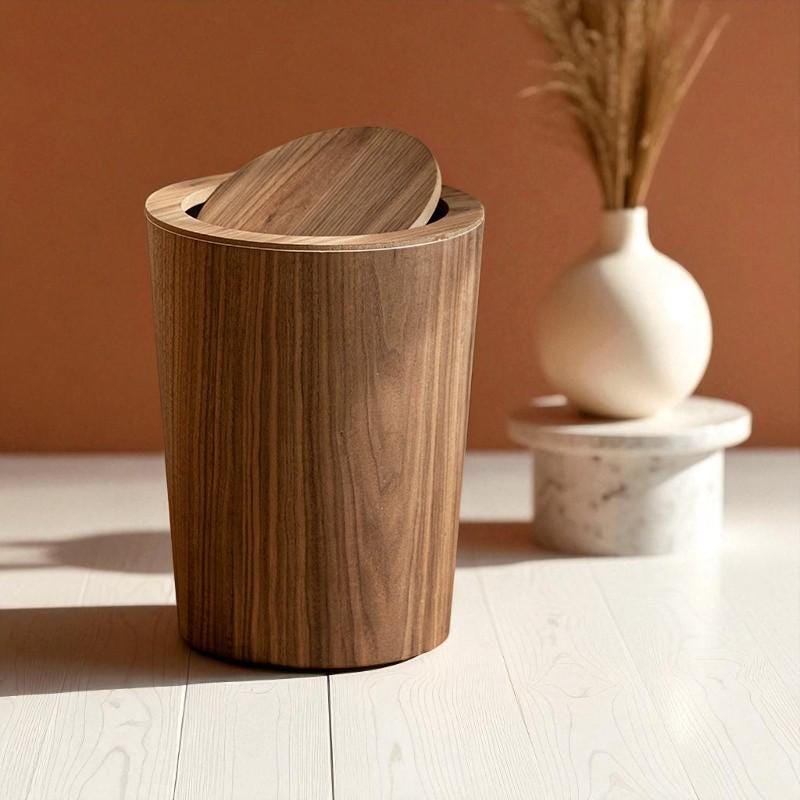 Wood Trash Bin - Etsy