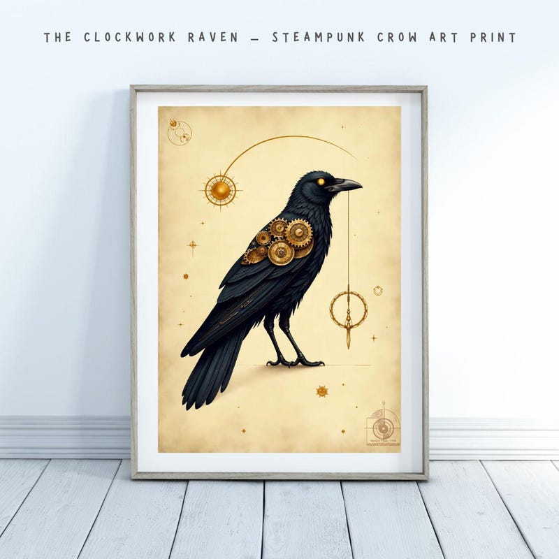 Steampunk Raven - Etsy