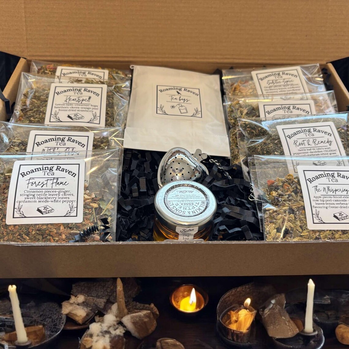 Witchcraft Gift Box Herbal Tea Sampler Box for Wiccan Pagan Tea Magic ...