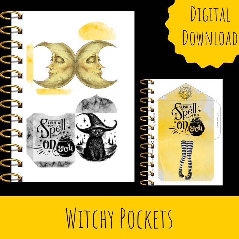Witch Stationery Printable Writing Paper Witchy Aesthetic Gothic Occult ...