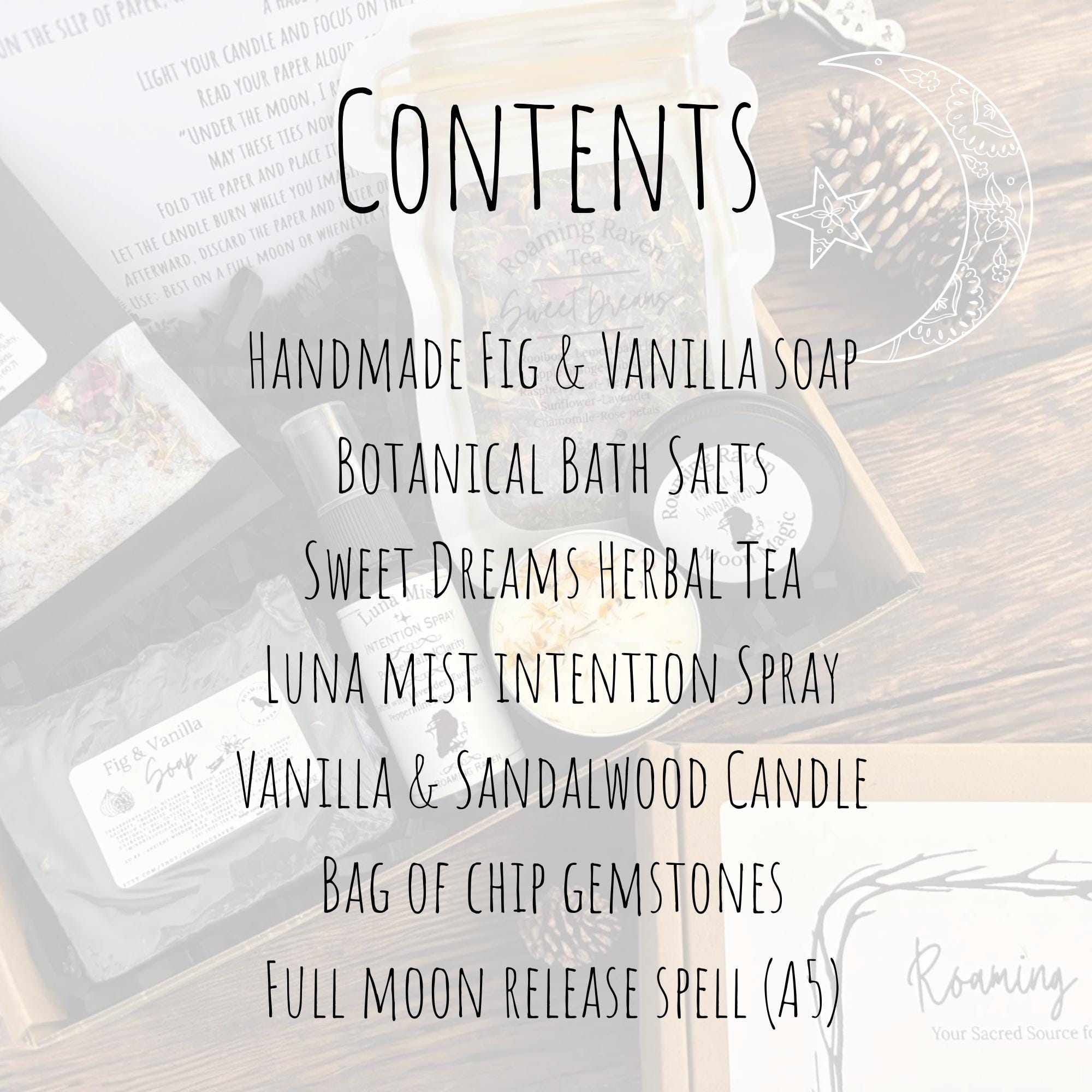 Luna Witchy Box Full Moon Self Care Kit Lunar Bath Ritual Set With Soap ...