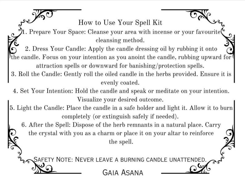 Wiccan Pagan Witchcraft Healing Spell Kit Calm Ritual Candle Potion ...