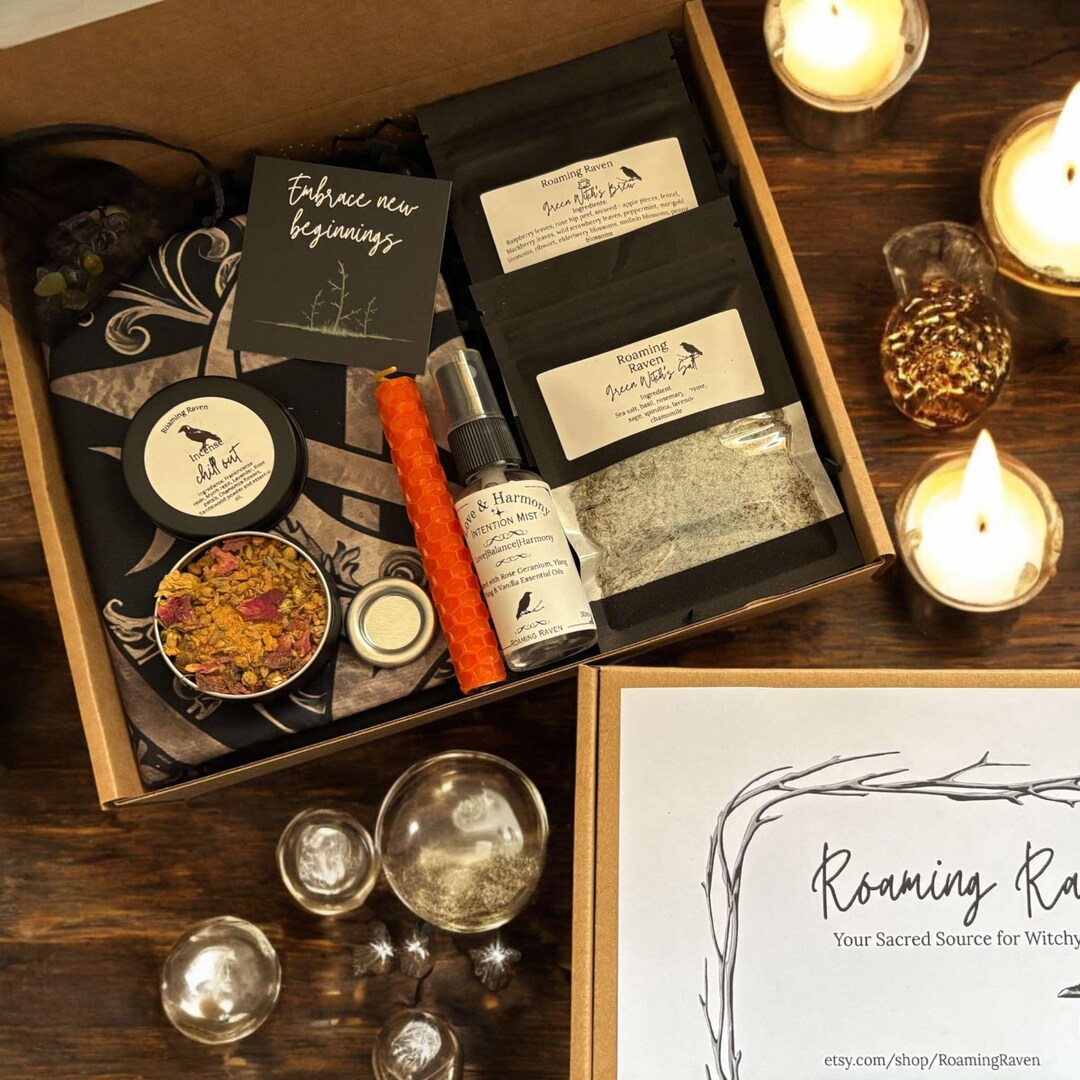 Witchcraft Gift Box for Wiccan Pagan Witchcraft Ritual Kit Starter Kit ...