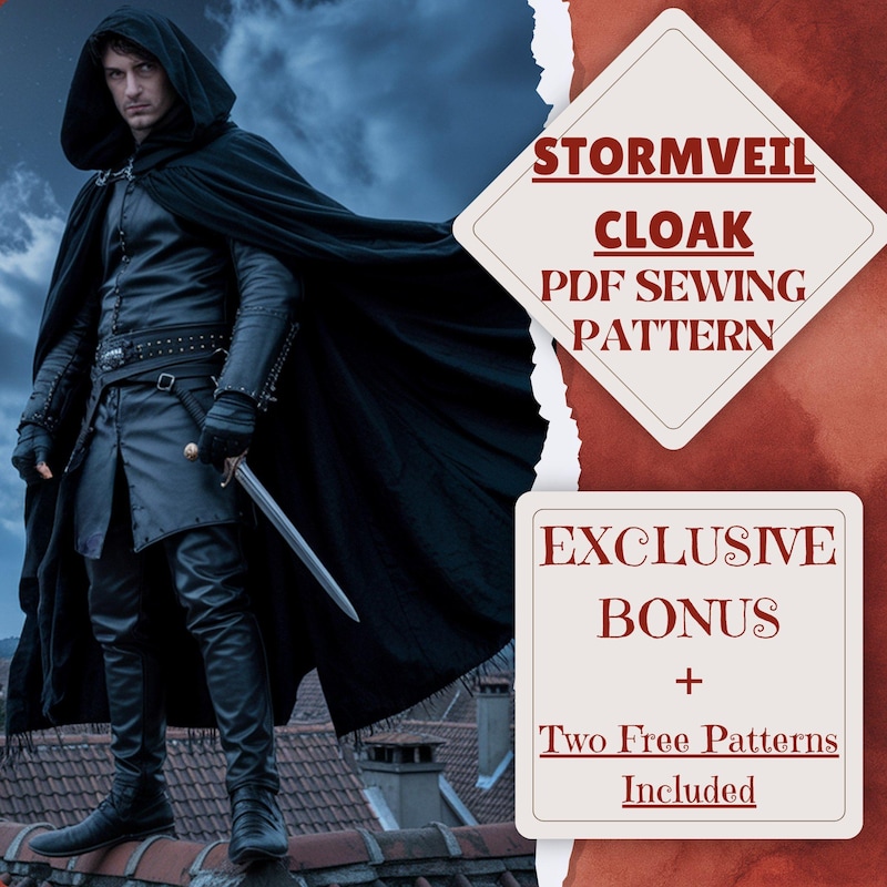 Viking Hooded Cloak Coat - Etsy UK