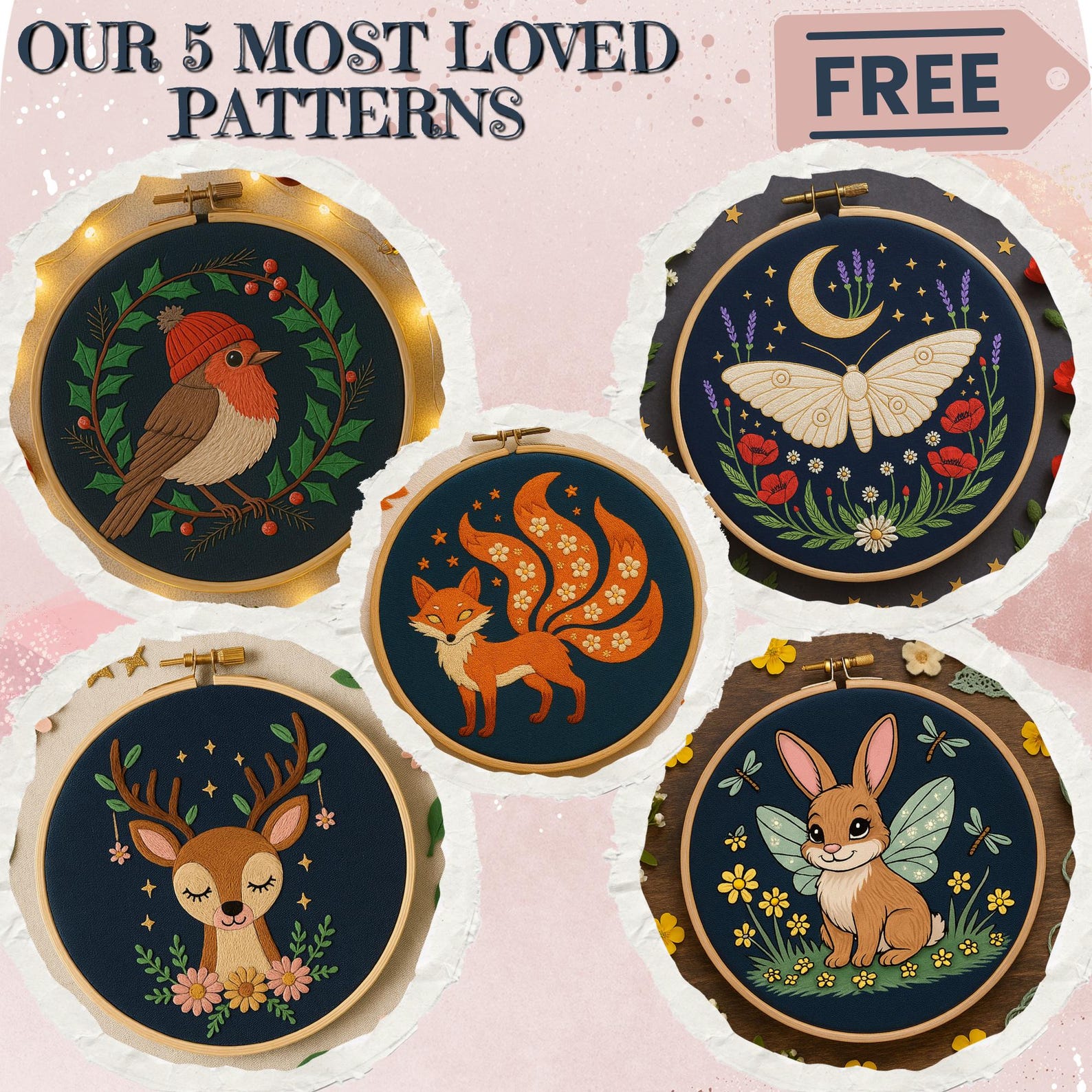 Colorful Boho Flying Bird Hand Embroidery Pattern Cozy Bird With ...