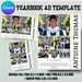 Senior Boy Yearbook Ad Template: Graduation Tribute Collage (digital ...