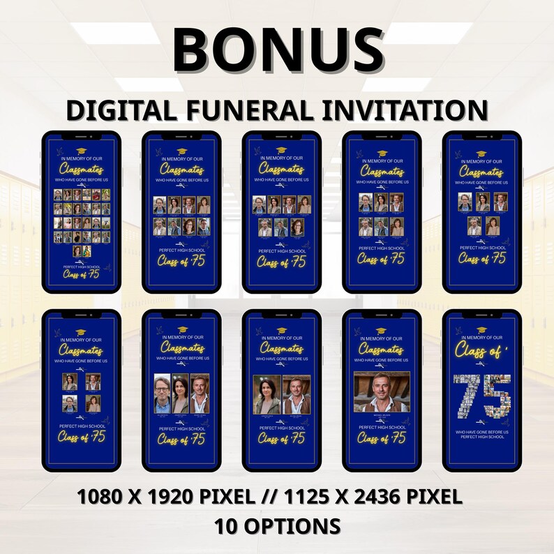 Memorial Photo Collage Poster Template: Funeral Service, Celebration of ...