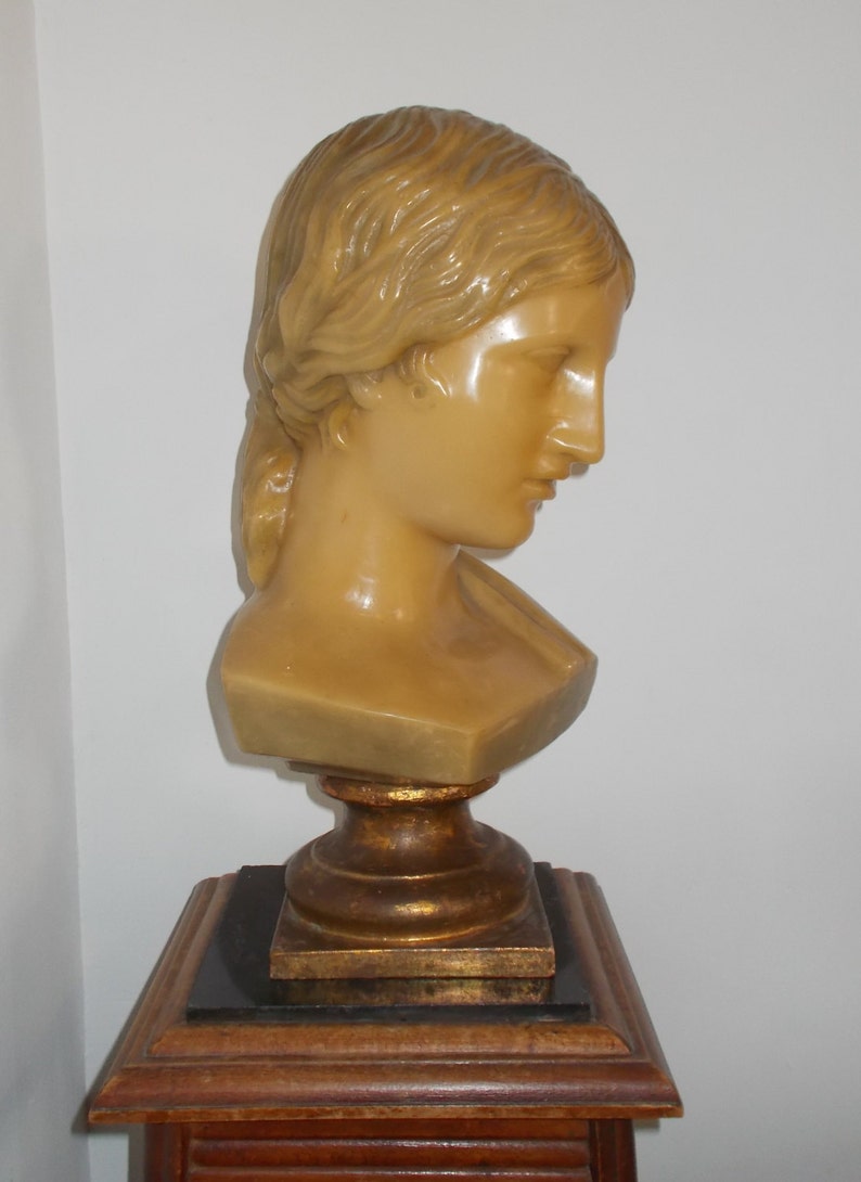 French Wax Head Elegant French Woman Wax Sculpture - Etsy