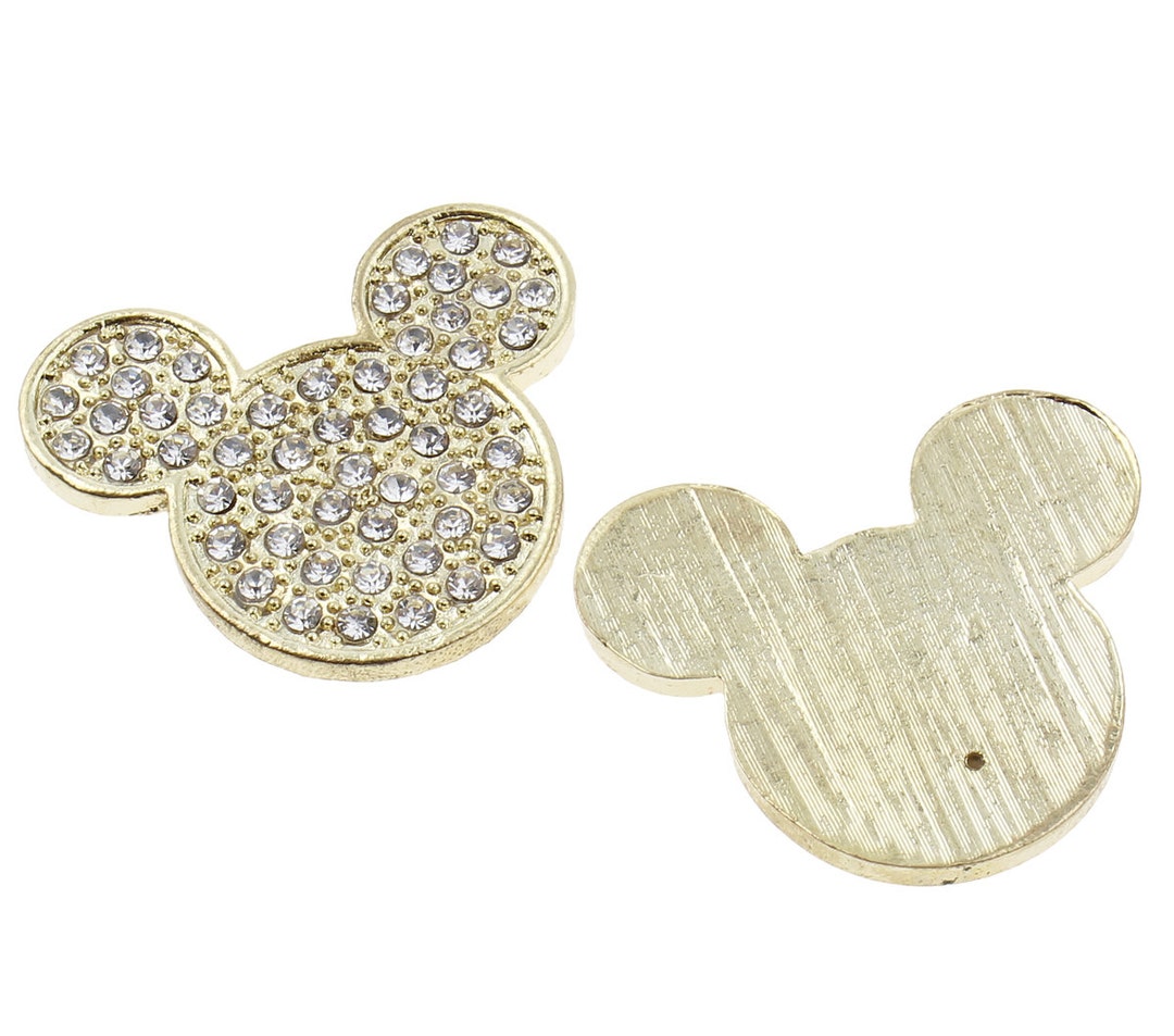 Rhinestone Crystal Bling Mouse Flatback Metal Embellishment RD362 Hair ...