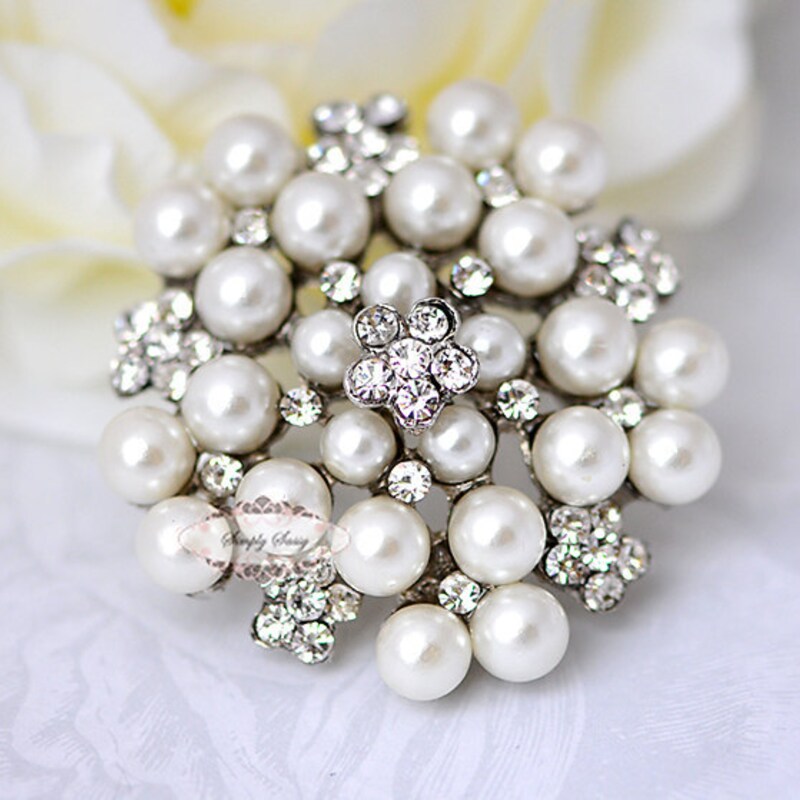 Rhinestone Brooches - Etsy