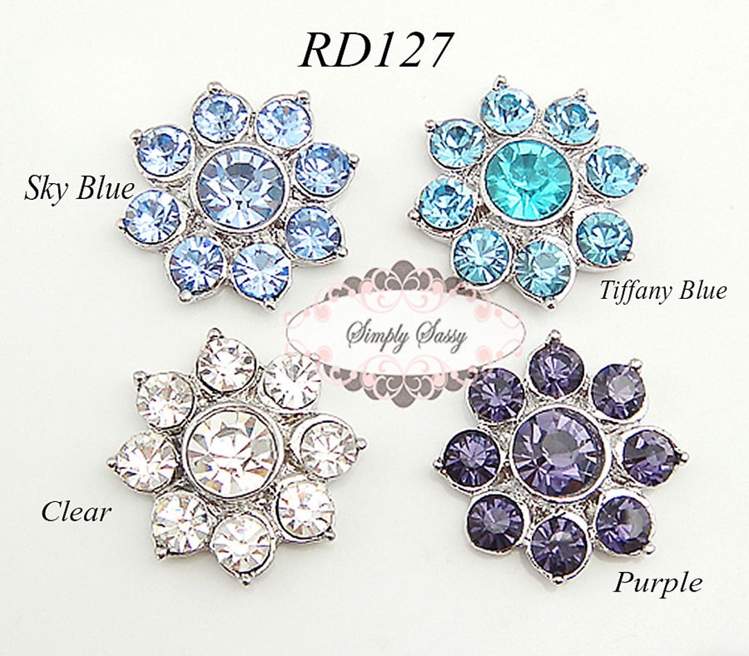 Rhinestone Embellishment Buttons: Bridal Wedding Favors (10 Pcs) - Etsy