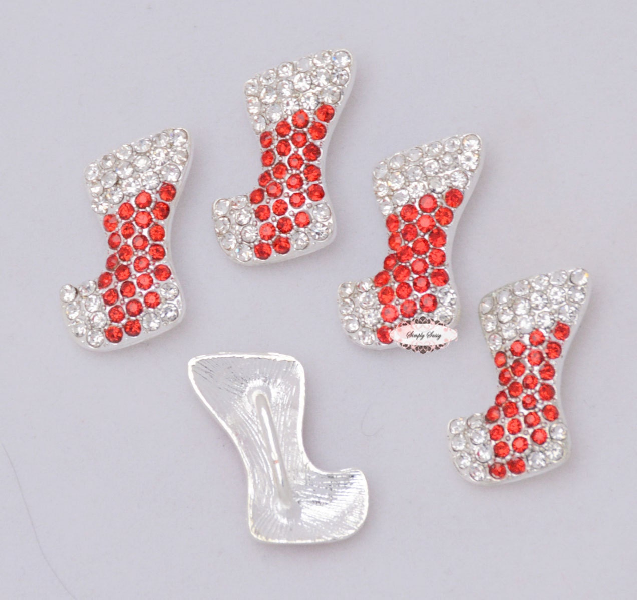 5 Christmas Slider Set Christmas Embellishment Set - Etsy