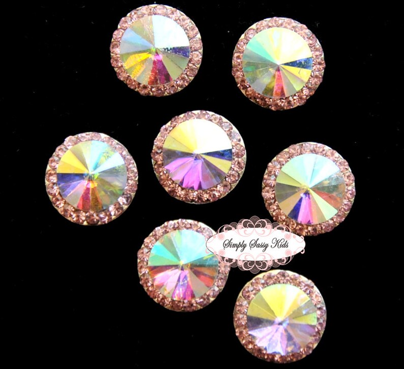 10pcs RD83 Light Pink Rhinestone Crystal Embellishments | Etsy