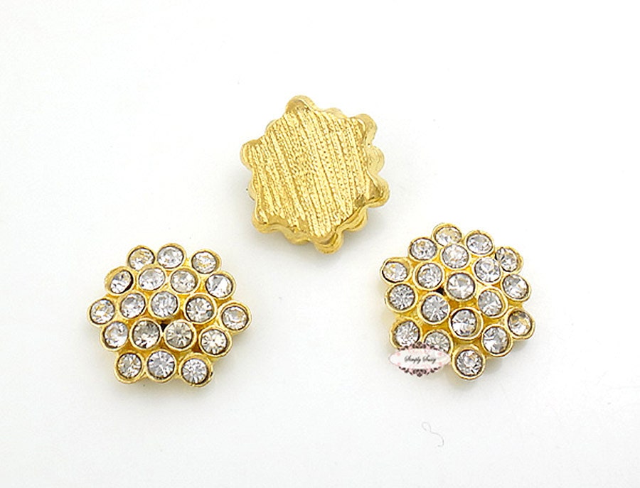 20pcs Assorted Dainty Rhinestone Crystal Metal Embellishment | Etsy