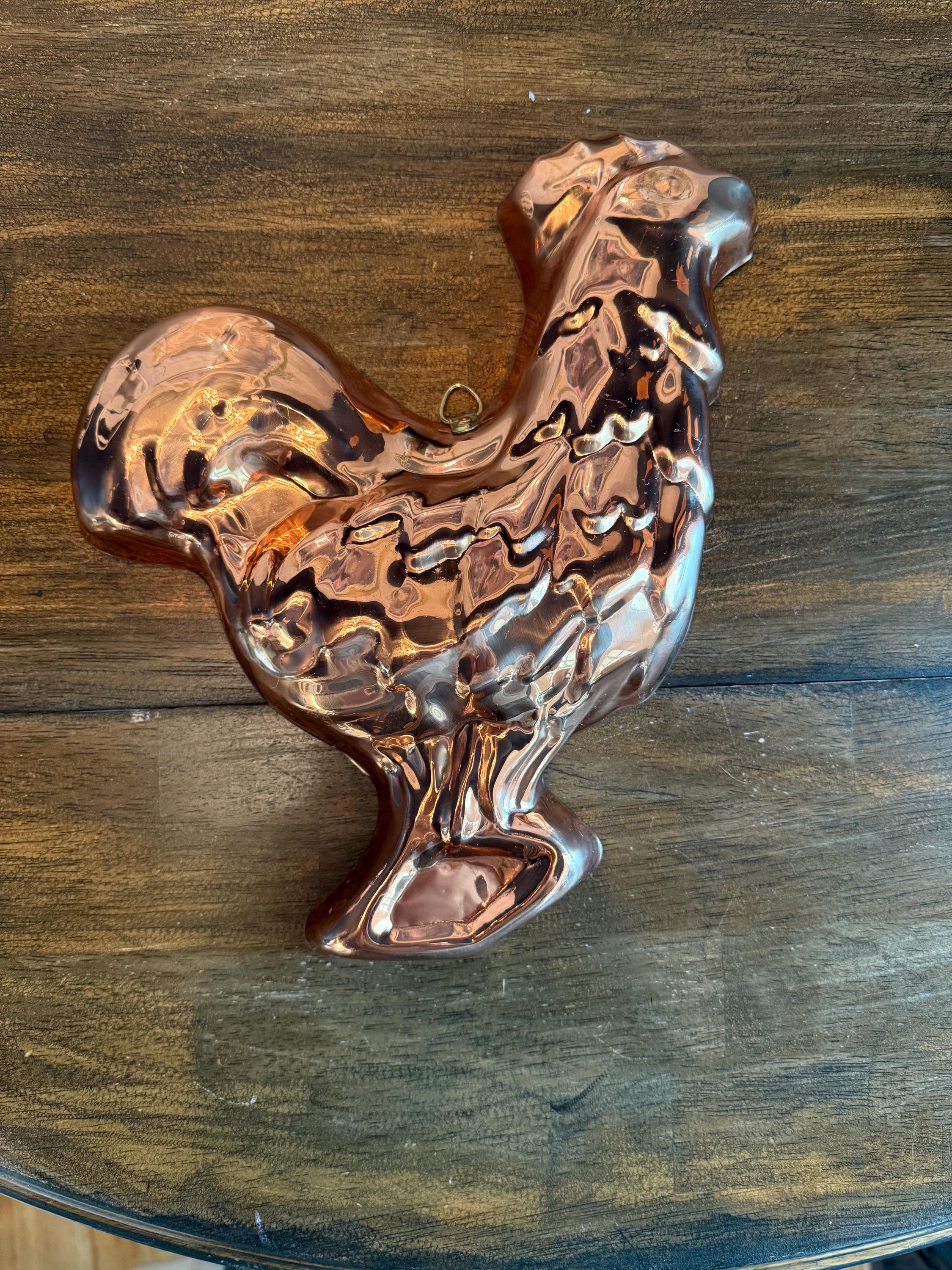 Vintage Copper Rooster Mold: Copral Portugal Farmhouse Decor - Etsy