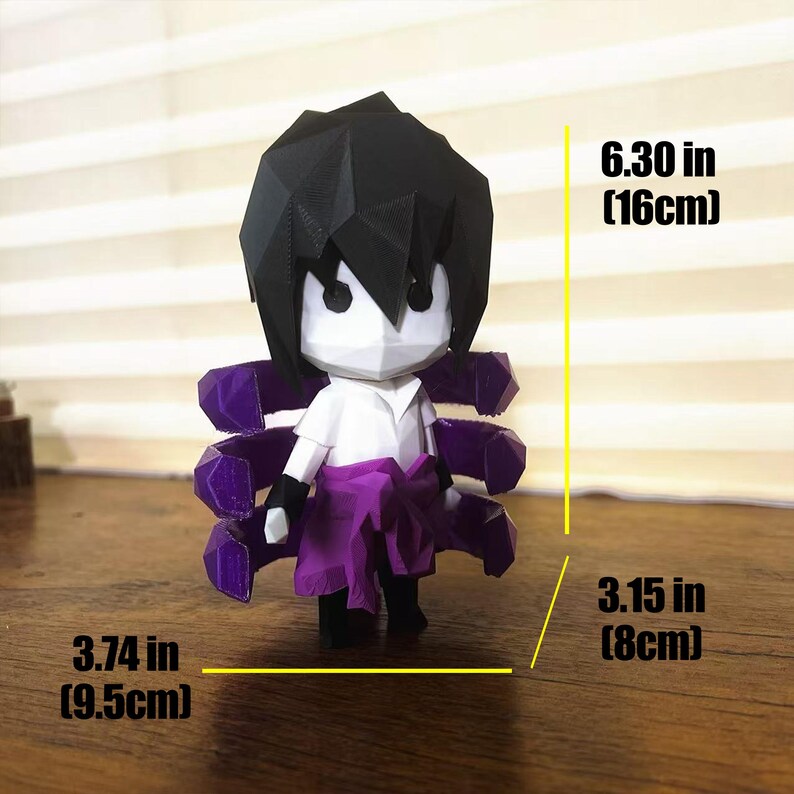 Sasuke With Susanoo Chibi Statue Handmade 3D Printed Naruto Figure ...