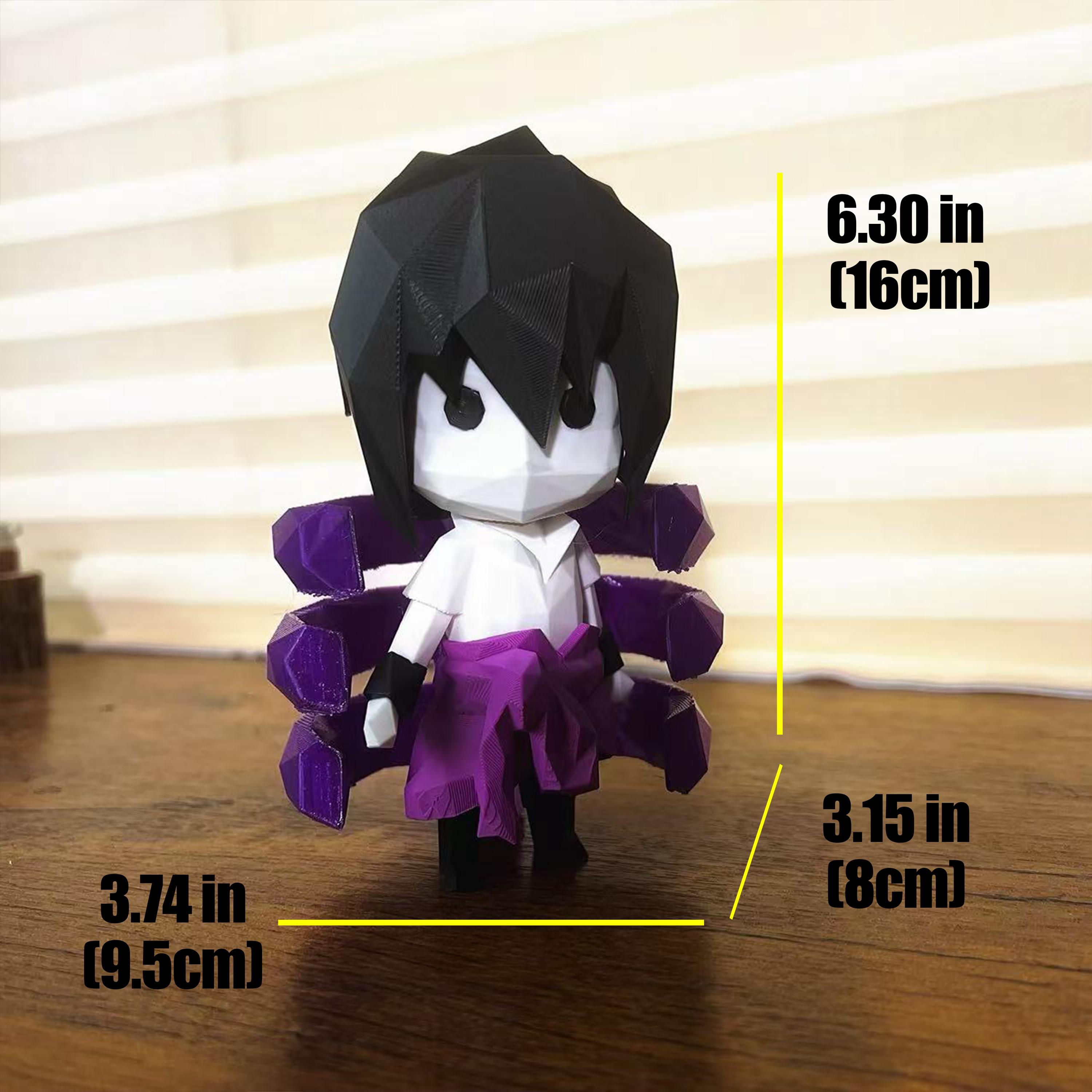 Sasuke With Susanoo Chibi Statue Handmade 3D Printed Naruto Figure ...