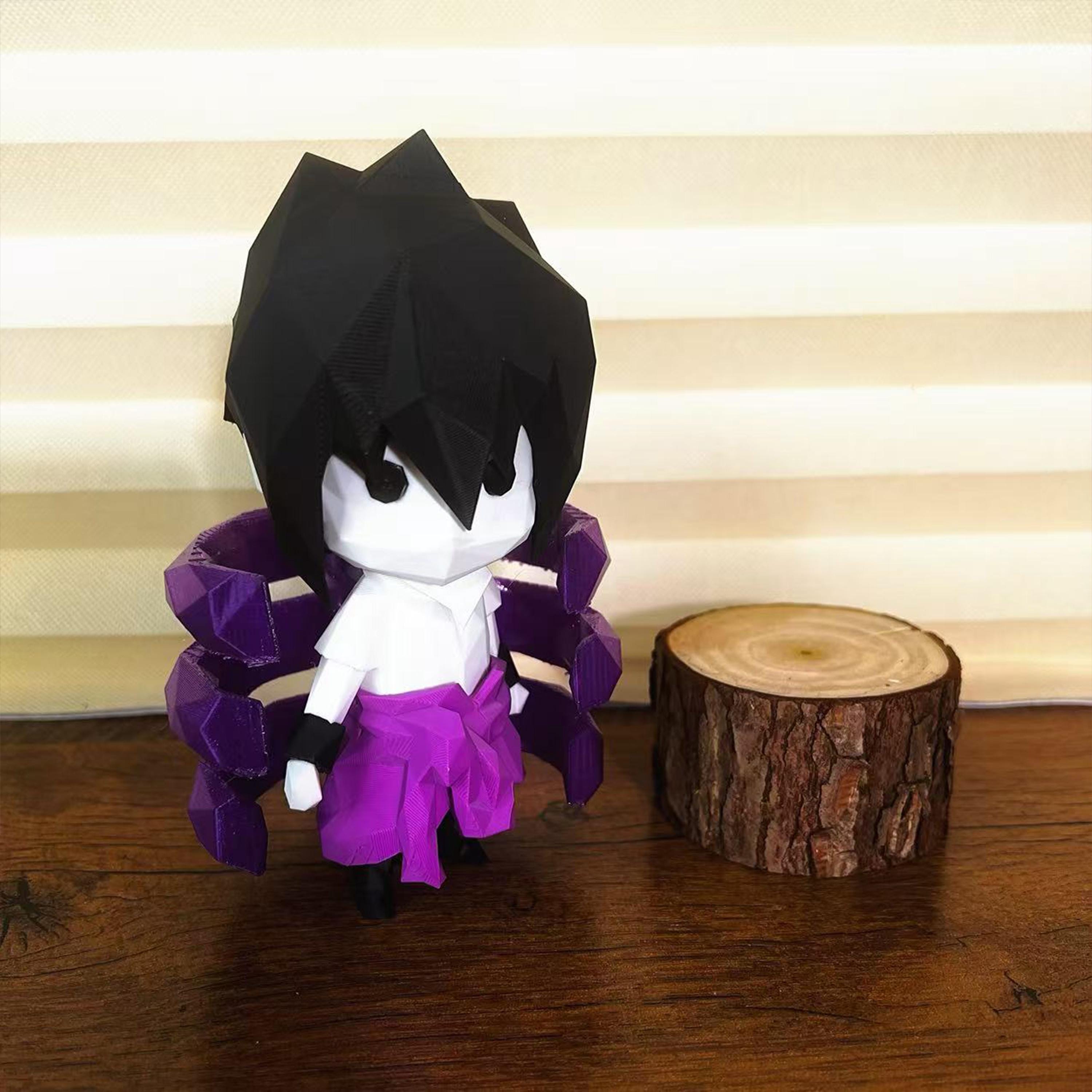 Sasuke With Susanoo Chibi Statue Handmade 3D Printed Naruto Figure ...