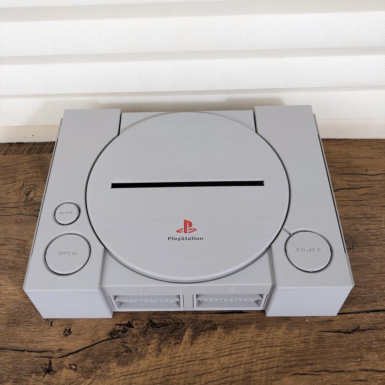 Retro Playstation Tissue Box Organizer 3D Printed Gaming Console ...