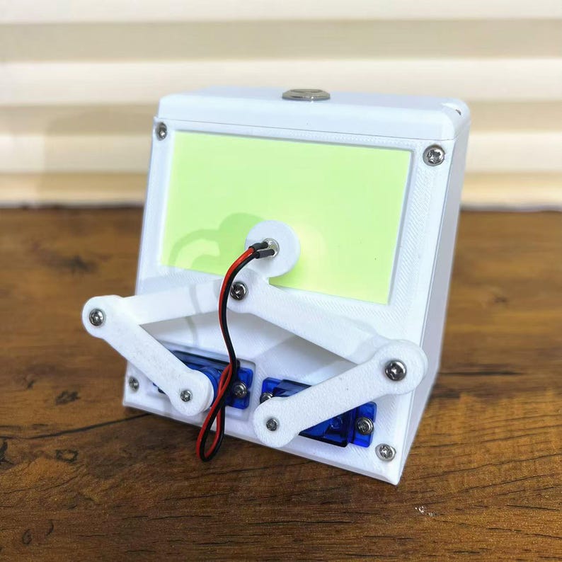 Retro Mechanical Drawing Clock 3D Printed Luminous Time Display With ...