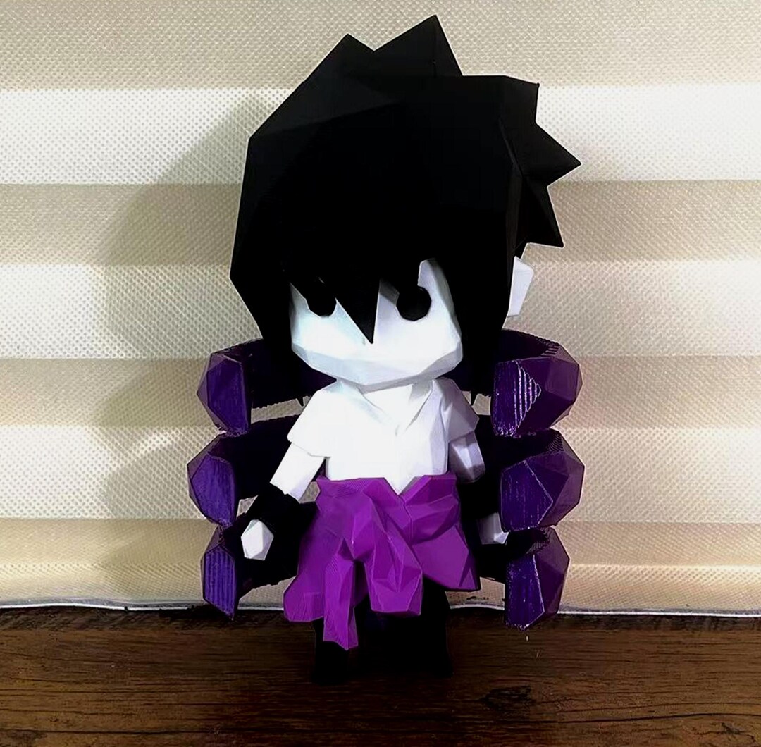 Sasuke With Susanoo Chibi Statue Handmade 3D Printed Naruto Figure ...