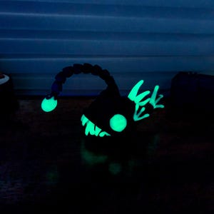 Glow Dark Anglerfish Figurine Articulated Deep Sea Monster Toy 3D Print ...