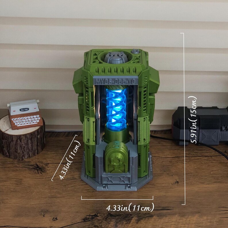 Resident Evil Biolab Biohazard DNA Helix Night Light Virus Tube Desk ...