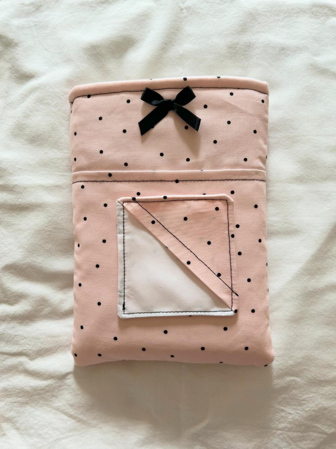 Chic Polka Dot Book Sleeve and Bookmark Set - Etsy