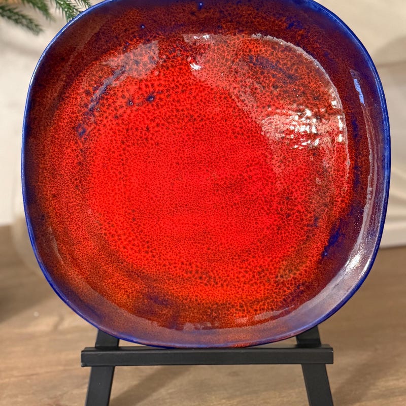 Vintage Fat Lava Plates - Etsy