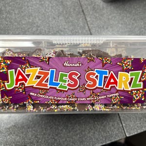 Hannah’s Jazzles Chocolate Stars 600g Box - Etsy