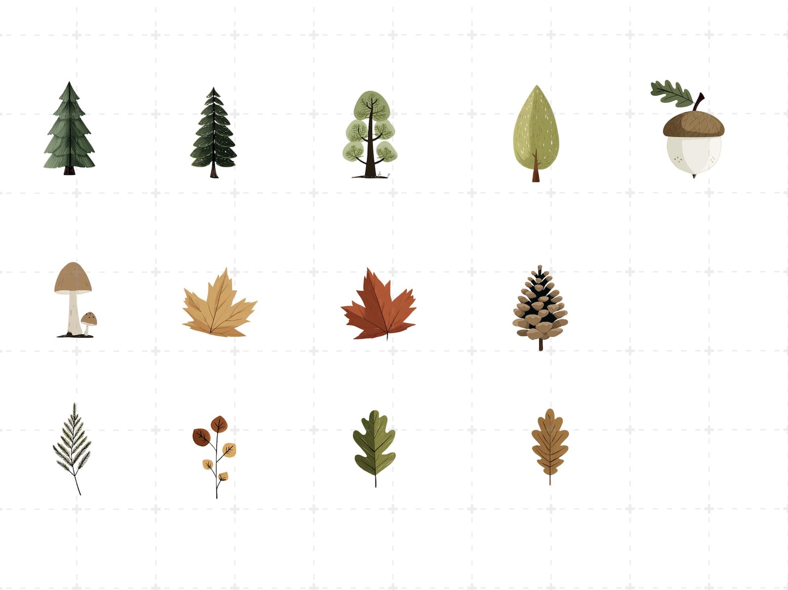 Camping Animals Clipart: Whimsical Woodland PNG Illustrations (digital ...