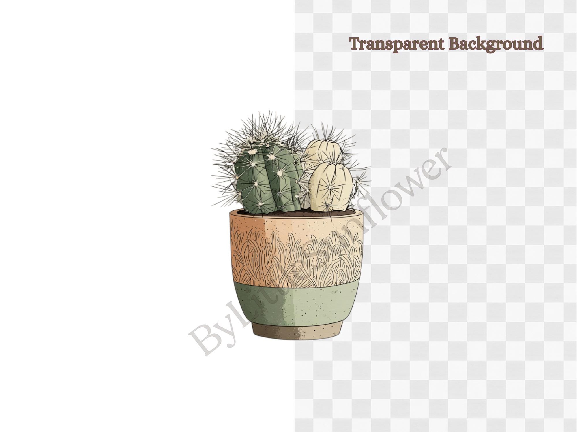 51 Houseplants Clipart – Potted Greenery, Cactus, Flowers, Indoor ...
