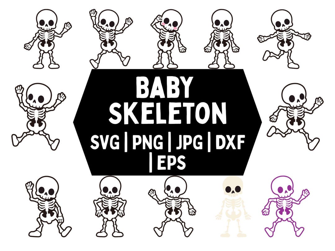 Baby Skeleton Svg, Pregnancy Skeleton Svg, Halloween Skeleton Svg, Mom ...