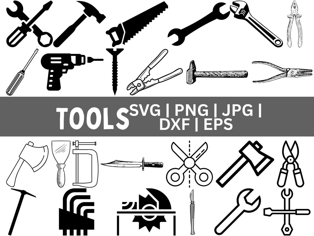 Mechanic Tools Svg Bundle,#2, Tools Clipart, Tools Silhouette, Tools ...
