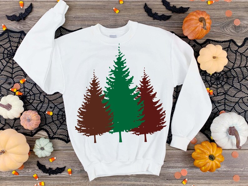 Pine Tree SVG Bundle | Evergreen Tree Clipart, Forest Silhouettes | Cut ...