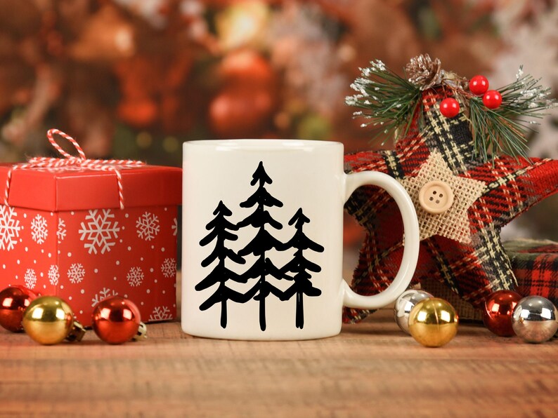 Pine Tree SVG Bundle | Evergreen Tree Clipart, Forest Silhouettes | Cut ...