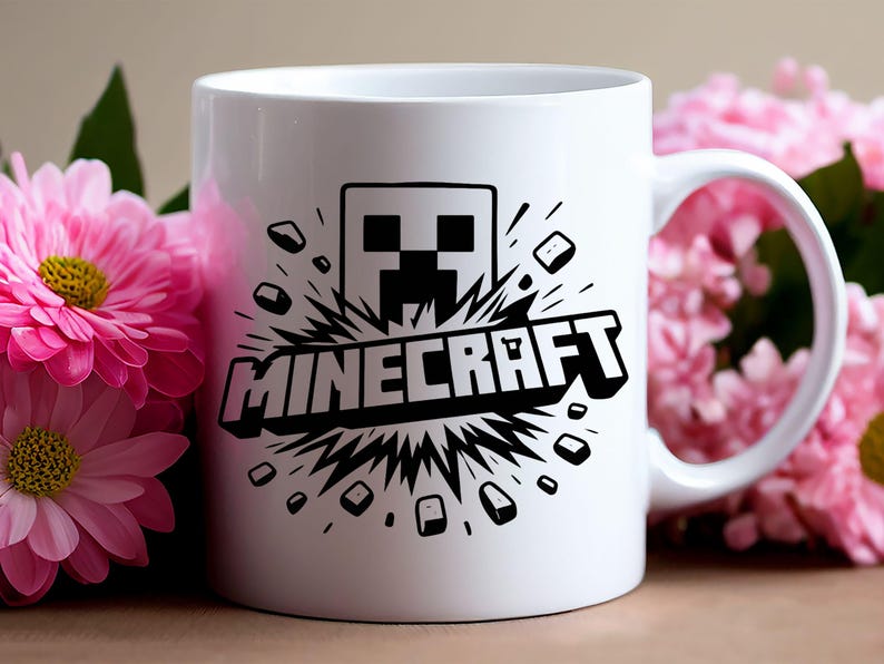 Mine Creeper Clipart Bundle: Gamer Stickers & Sublimation (digital ...