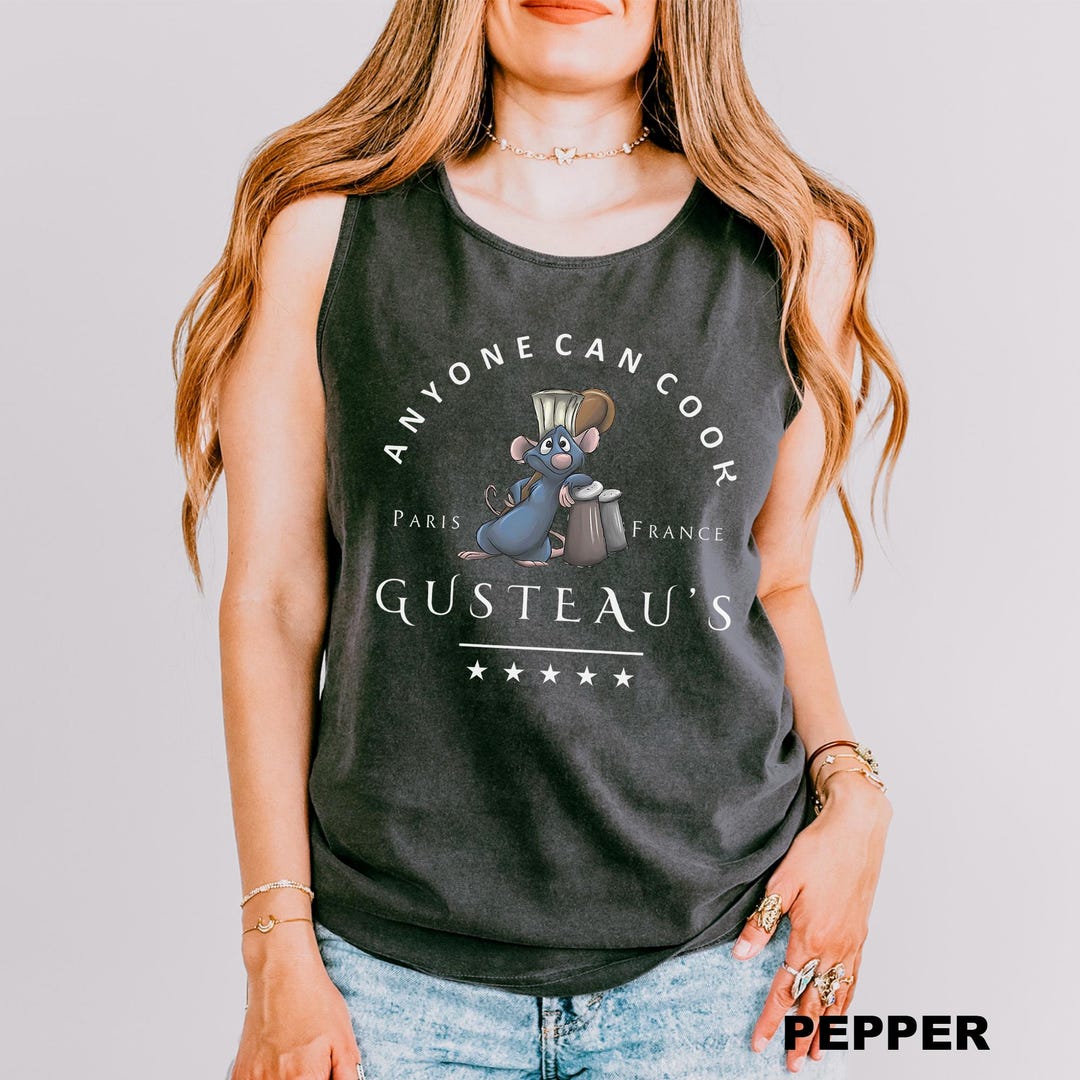 Comfort Colors Disney Ratatouille Tank Top, Anyone Can Cook Tank Top ...