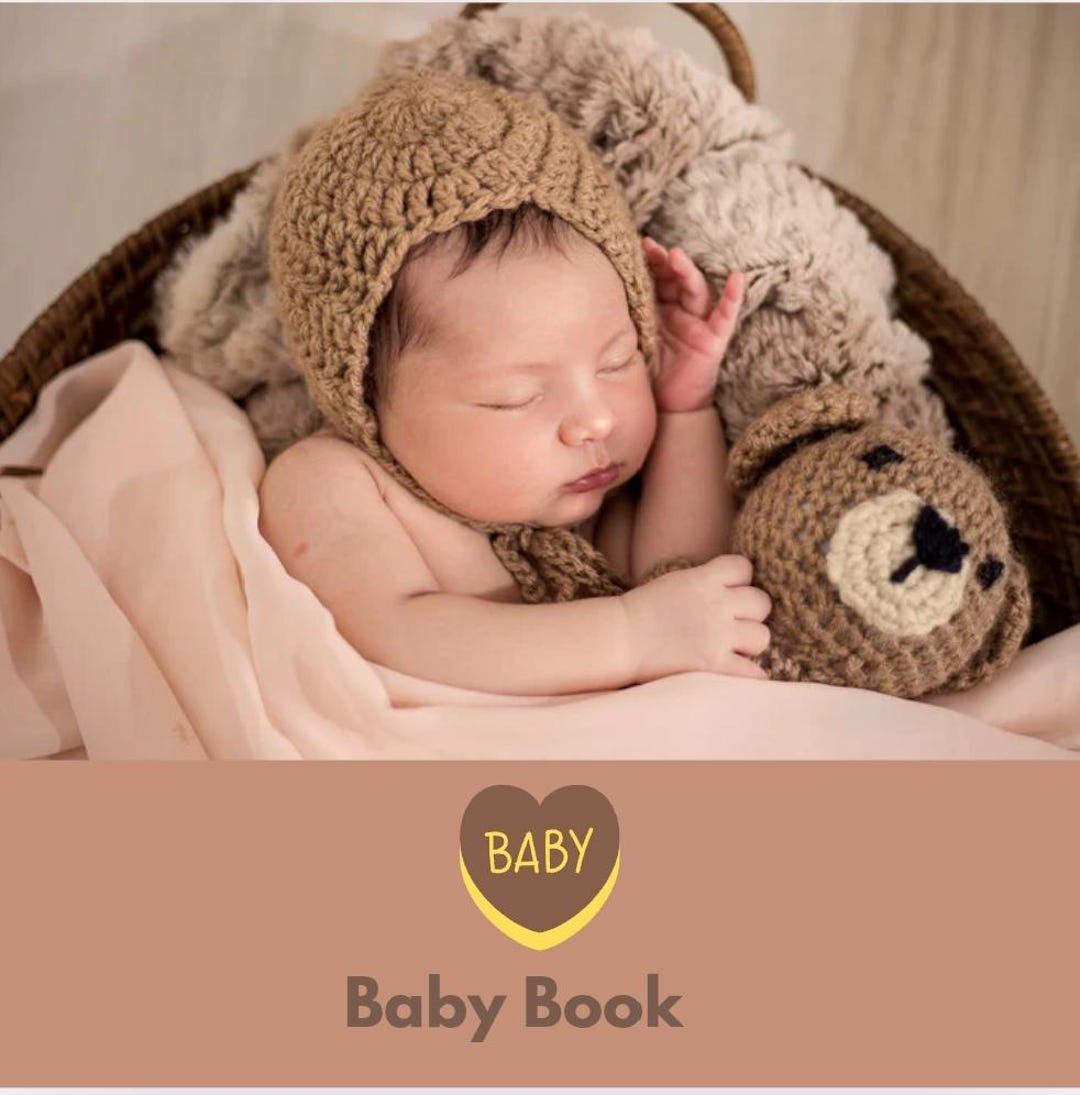 Baby Printable Book, Customizable Baby Book, New Born Memory Book, Baby ...