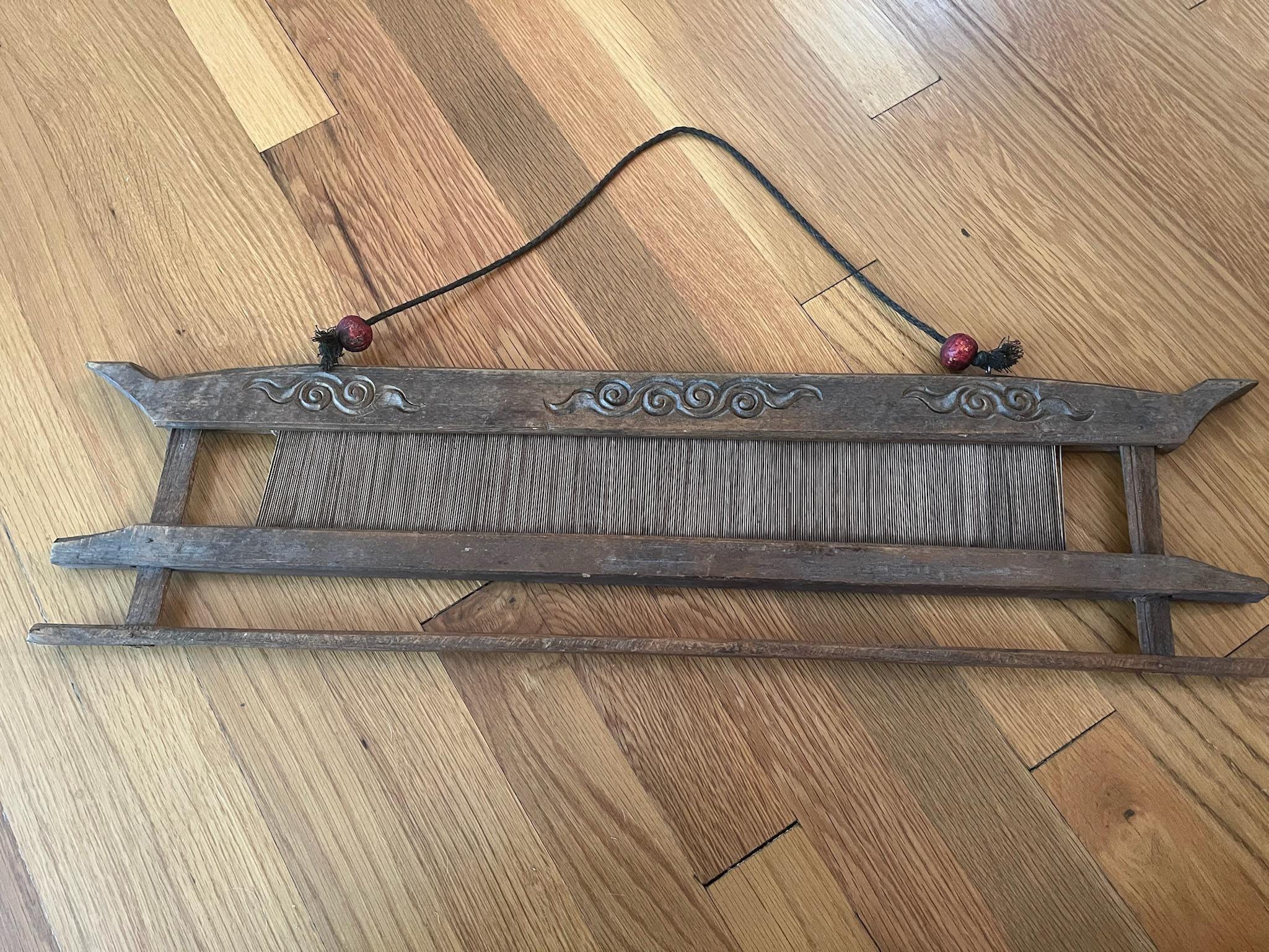 Antique Thai Carved Wood Textile Hangers - Etsy