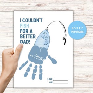 Father's Day Fingerprint Fish Craft - Printable Keepsake, Perfect for ...