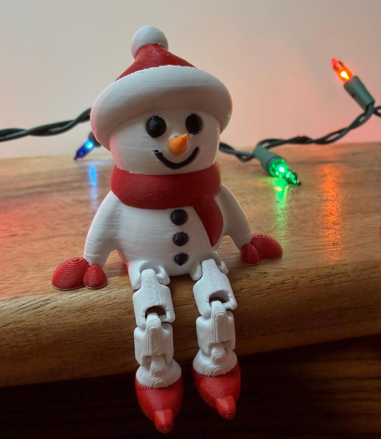 3D Printed Snowman: Articulated Sensory Desk Toy - Etsy