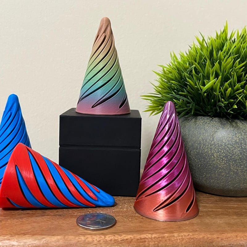 Spiral Cone Fidget Toy - Etsy
