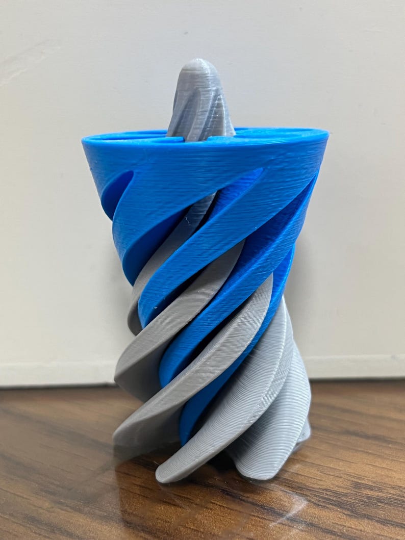 Infinity Spiral Fidget Cone | 3D Printed | Stress Reliever | Desk Toy ...