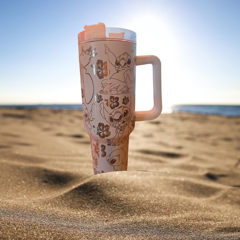 Stitch Laser Engraved 40 Oz Tumbler - Etsy