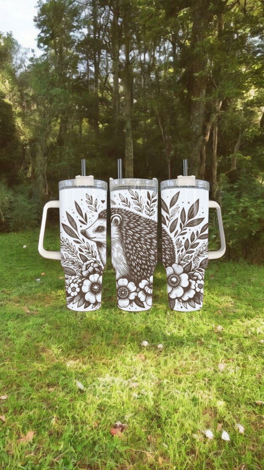 HEDGEHOG Laser Engraved 40 Oz Tumbler - Etsy